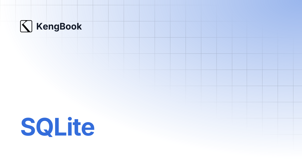 SQLite | KengBook